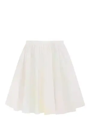 12 STOREEZ Orchard Gathered Mini Skirt - White