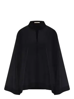 12 STOREEZ Marrakesh V-neck Blouse - Black
