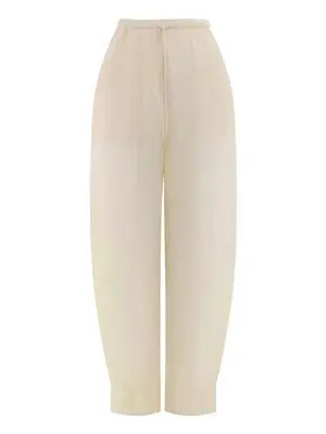 12 STOREEZ Marrakesh Drawstring-waist Trousers - White
