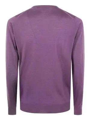 John Smedley Lundy Merino Sweater - Purple