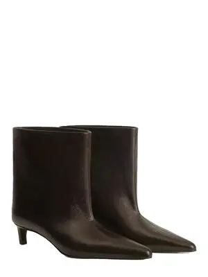 12 STOREEZ Pointed-toe Ankle Boots - Brown