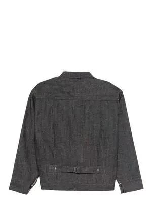 TAIGA TAKAHASHI Pleated Denim Jacket - Blue
