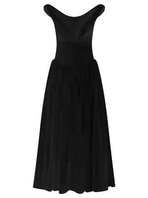 12 STOREEZ Avignon Cowl-neck Dress - Black