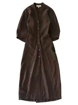 Studio Nicholson Midi Banana-curve Dress - Brown