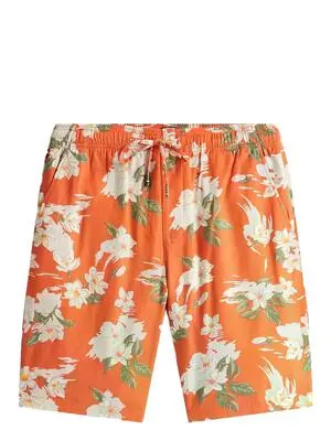 Tommy Hilfiger Mercer Floral Print Shorts - Orange