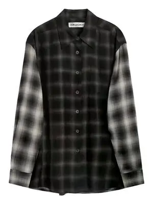 Our Legacy Check-print Shirt - Grey