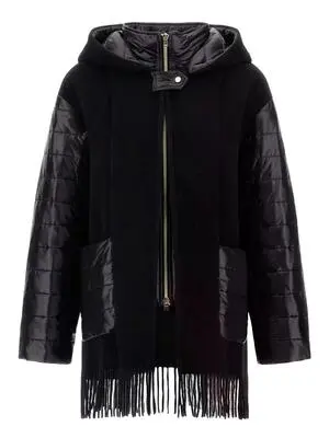 HERNO Herno Ultralight Fringed Single-Breasted Coat