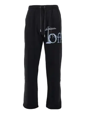 Off-White Spices Arrow Cotton Track Pants Black