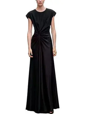 Victoria Beckham Aria Twist-detail Maxi Dress - Black
