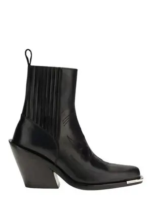 Rabanne Western Ankle Boots - Black