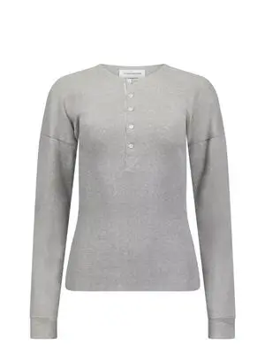 VICTORIA BECKHAM Victoria Beckham Button-Fastening Ribbed Sweatshirt