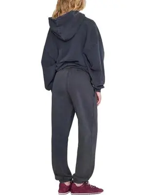 ANINE BING Karter Logo-embroidered Track Pants - Grey