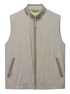 SHANGHAI TANG Shanghai Tang Mandarin High-Neck Zip-Up Vest
