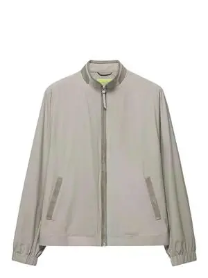 Shanghai Tang Mandarin Zip-up High-neck Jacket - Neutrals