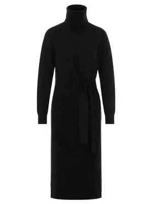 Liu Jo Knitted Tie-waist Dress - Black