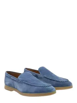 Eleventy Suede Slip-on Loafers - Blue