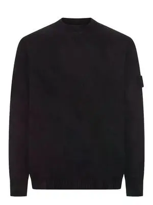 Stone Island Crew Neck Sweater - Black