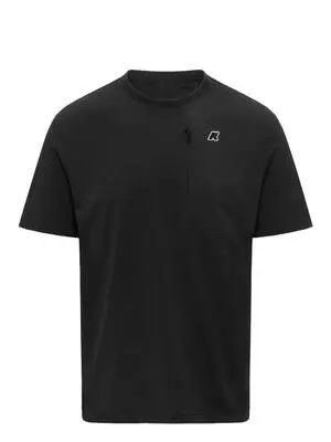 K-WAY Authion Zip-pocket T-shirt - Black