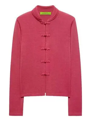 Shanghai Tang Frog-fastening Cardigan - Pink