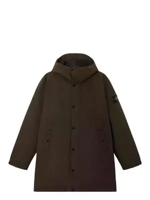 Stone Island Stone Island 7100006 Micro Reps Long Down Parka Brown