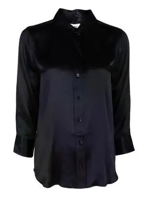L'Agence L'Agence Dani Silk Shirt Black
