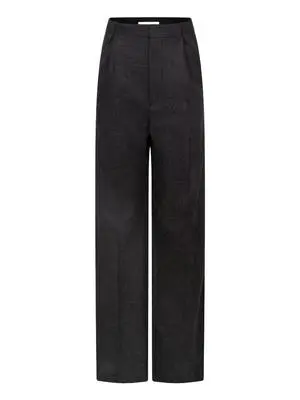 Victoria Beckham Ethel Wide-leg Trousers - Grey