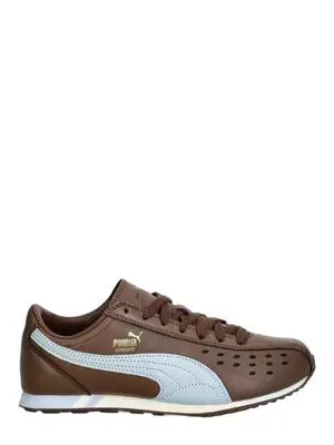 PUMA Puma Sprint Round-Toe Low-Top Sneakers Brown