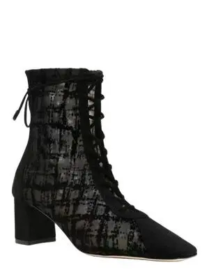 ARTEANA Vicenza Lace-up Heeled Boots - Black