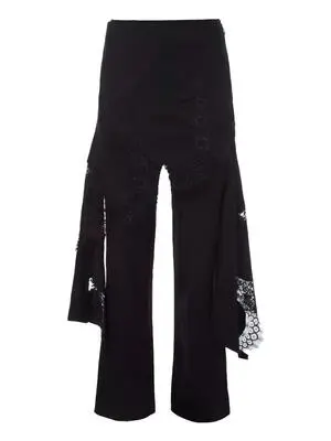 MONSE Monse Deconstructed Lace-Hem Trousers