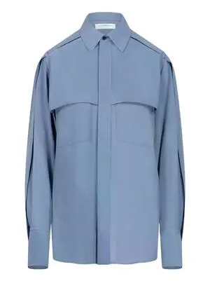 VICTORIA BECKHAM Victoria Beckham Utility Silk Shirt