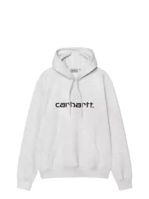 Carhartt Work In Progress Hooded Sweatshirt With Embroidered Logo - Grey