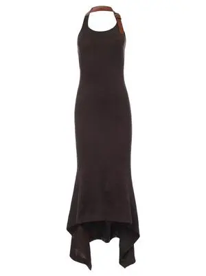 MONSE Monse Belted Halter-Neck Maxi Dress