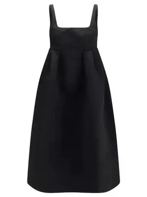 GANNI GANNI Square Neck Midi Dress