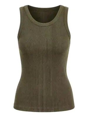 VINCE Vince Ribbed Scoop-Neck Tank Top