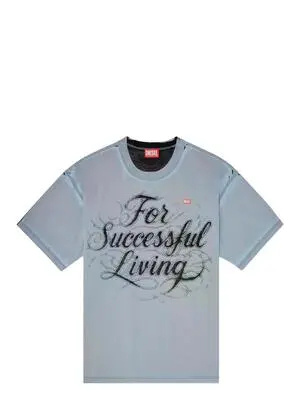 DIESEL® T-shirt With For Successful Living Print - Grey