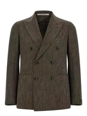 Tagliatore Montecarlo Double-breasted Blazer - Brown
