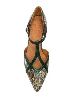 Chie Mihara Hidrow" Snake-print Leather Heeled Pumps - Neutrals