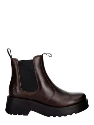 Fly London Fly London Leather Chelsea Boots With Chunky Sole Brown
