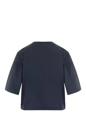 Pinko Graphic Print Cotton T-shirt - Grey