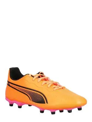 PUMA King Logo Print Sneakers - Orange