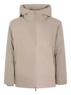 Rains Hooded Zip-up Jacket - Neutrals