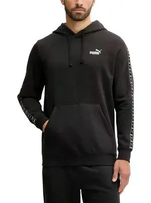 PUMA Logo Tape Hoodie - Black