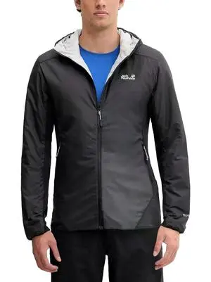 JACK WOLFSKIN Hooded Performance Jacket - Black