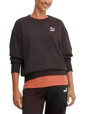 PUMA Classic Logo Print Sweatshirt - Black