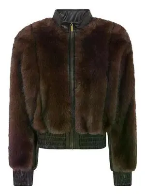 Zimmermann Valiant Faux-fur Panelled Jacket - Brown