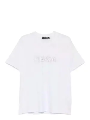 Karl Lagerfeld Ikon Rhinestone Embellished T-shirt - White
