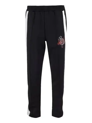 Just Cavalli Pantaloni Tuta Logo-print Side-stripe Track Pants - Black