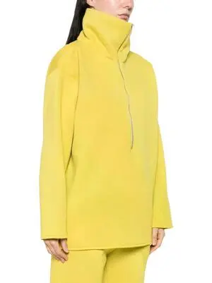 THE M.. The M. Hofu Half-Zip Sweatshirt Yellow
