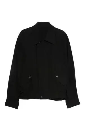 Issey Miyake Button-fastening Flap-pocket Overshirt - Black