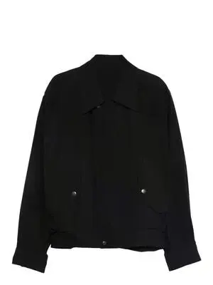 Issey Miyake Button-fastening Flap-pocket Overshirt - Black